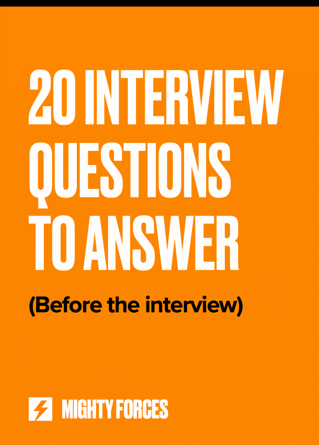 20 Questions to Answer (Before the interview) – Adam J. Blust